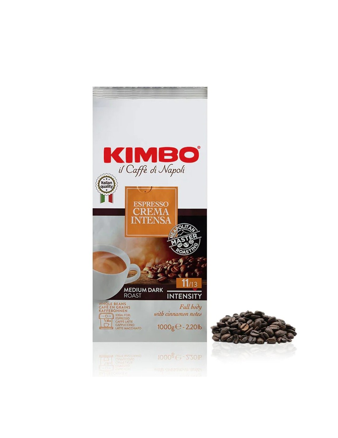 Kimbo Intense Crema Coffee Beans - 1 Kg - Free shipping delivered to ...