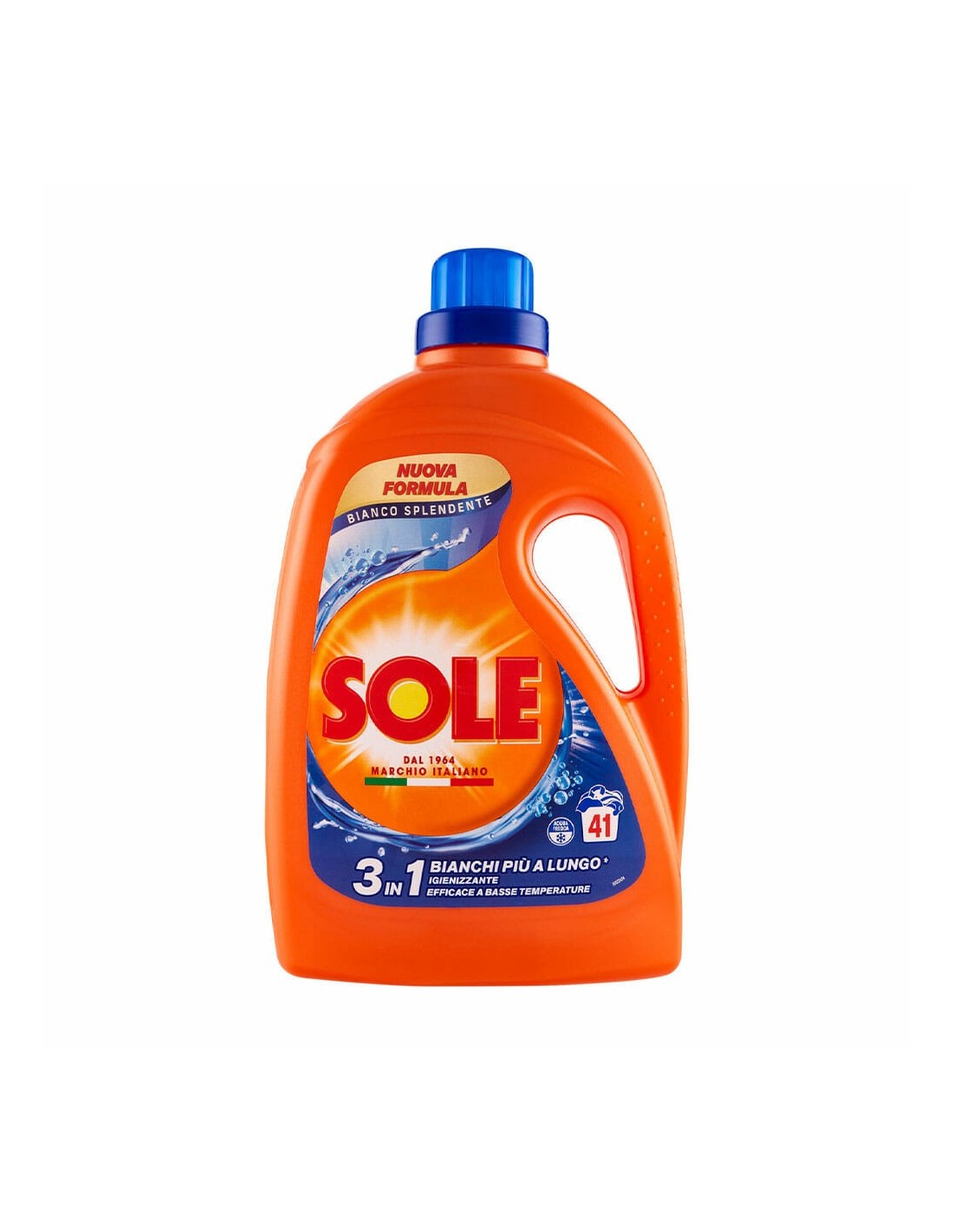 Sole Detersivo Lavatrice Bianco Splendente 3in1 41 lav. - 1845 ml ...