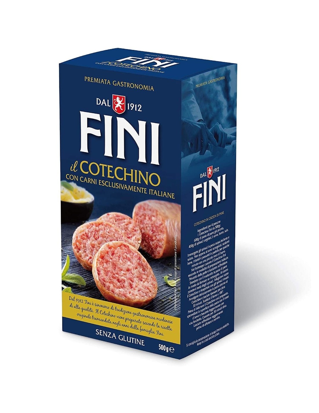 Fini Cotechino 100% Italia - 500gr - Free shipping delivered to EUROPE ...