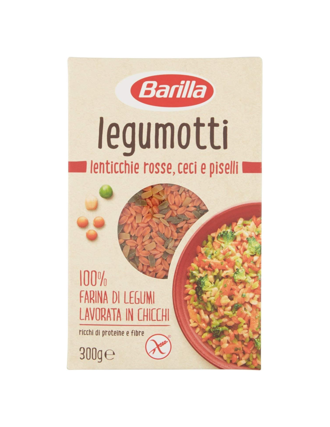 Barilla Mélangio de Lentilles Rouges, Pois Chiches et Pois - 300 gr ...