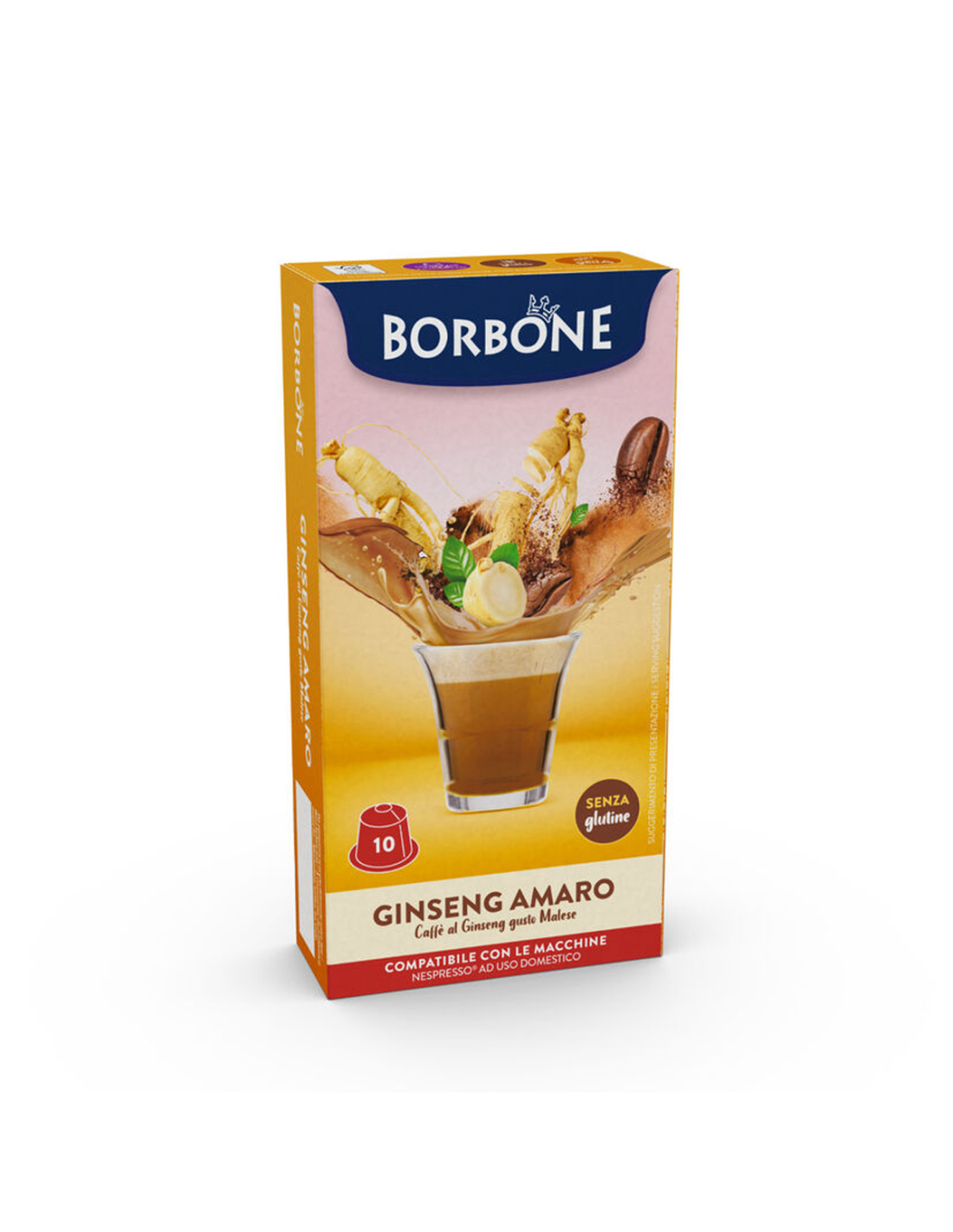 Borbone Caffe al Ginseng Nespresso - 10 caps - Spedizione gratuita ...